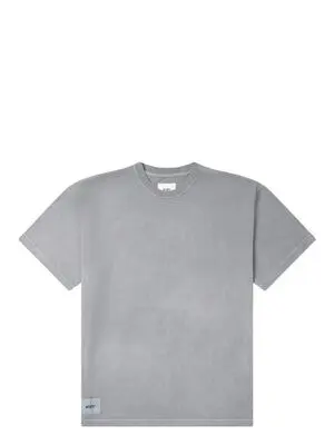WTAPS Logo-appliquéd Cotton-jersey T-shirt - Gray