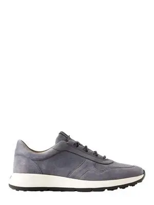 TOD'S Paneled Suede Sneakers - Gray