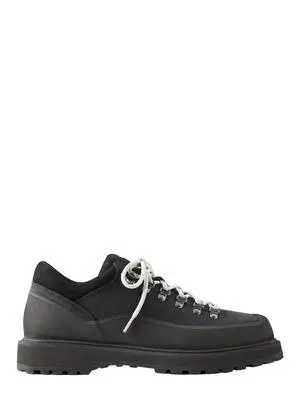 Diemme Cornaro Gomma Rubber And Nubuck Sneakers - Black