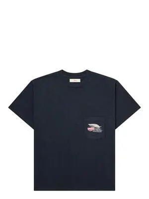 CHERRY LOS ANGELES Logo-printed Cotton-jersey T-shirt - Blue