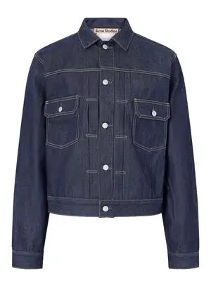 Acne Studios Denim Trucker Jacket - Navy