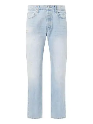CHERRY LOS ANGELES Straight-leg Distressed Jeans - Blue