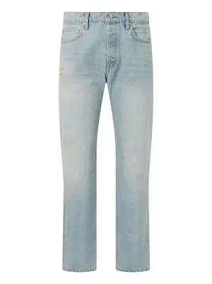 CHERRY LOS ANGELES Straight-leg Distressed Jeans - Blue