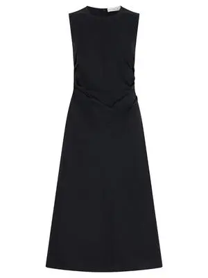 Proenza Schouler White Label Anoushka Ruched Midi Dress - Black