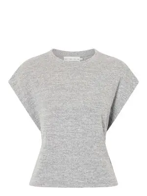 Proenza Schouler White Label Reeva Jersey T-shirt - Light Gray