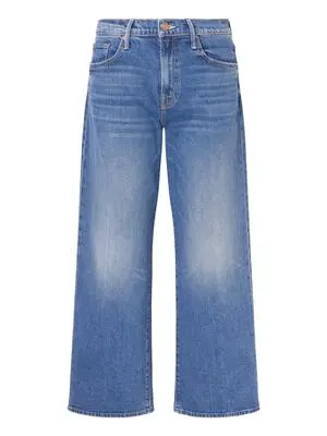 MOTHER The Mid Rise Maven Flood Wide-leg Jeans - Blue