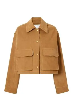 Maria Mcmanus Maria McManus Organic Cotton Cropped Corduroy Jacket Camel