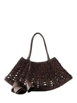 Magda Butrym Maya Crocheted Shoulder Bag - Brown