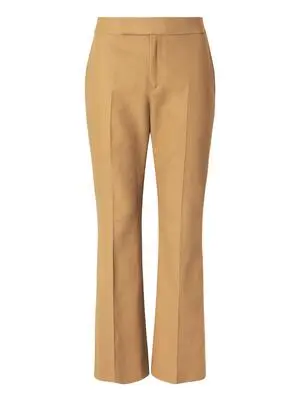 Maria Mcmanus Cotton-blend Straight-leg High-waist Pants - Camel