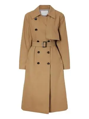 Maria Mcmanus Organic Cotton-drill Trench Coat - Brown