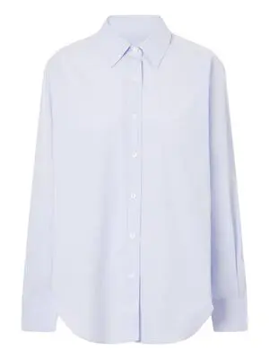 Maria Mcmanus Organic Cotton Poplin Shirt - Light Blue
