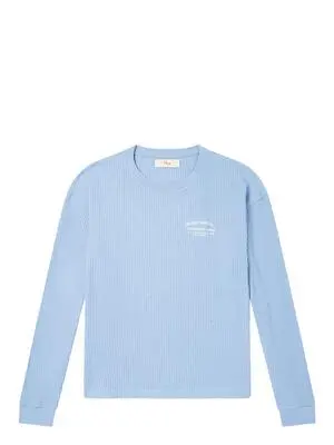 CHERRY LOS ANGELES Logo-printed Cotton-jersey T-shirt - Blue