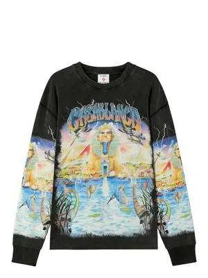 Casablanca Egypt As It Was Long Sleeve T-shirt - Black