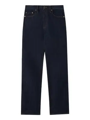 Casablanca Indigo Raw Denim Straight Leg Jeans - Multicolor