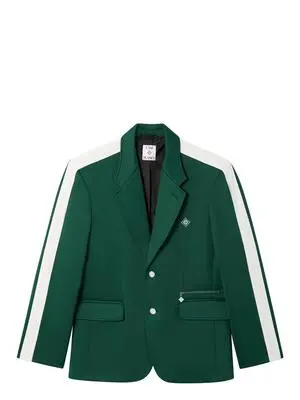 Casablanca Sports Suit Jacket With Diamond Logo - Green