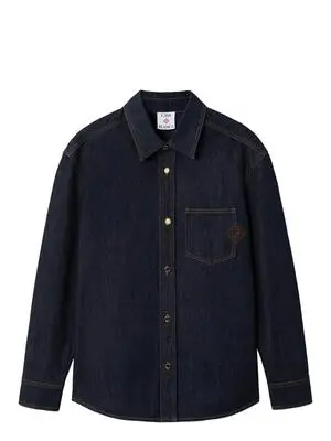 Casablanca Indigo Raw Denim Long Sleeve Shirt - Multicolor