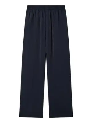 Casablanca Dark Navy Monogram Silk Trousers - Multicolor