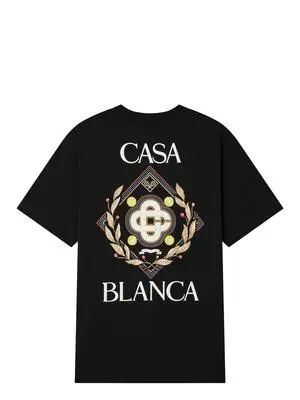 Casablanca Championship Short Sleeve T-shirt - Black