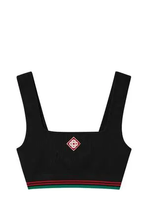 Casablanca Seamless Bralette By - Black