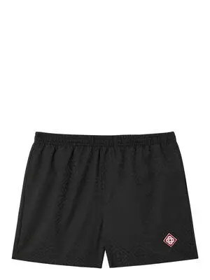 Casablanca Monogram Jacquard Swim Shorts - Black