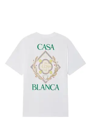 Casablanca White Championship Short Sleeve T-shirt,  White