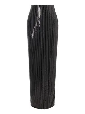 DIMA AYAD Dima Ayad Embellished Sequin Maxi Skirt