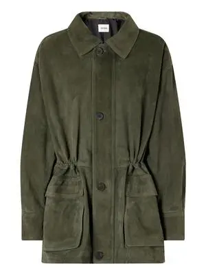 ARMA Maeve Paneled Suede Jacket - Green