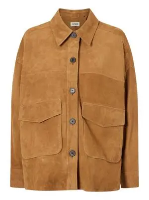ARMA Kaylee Paneled Suede Jacket - Brown