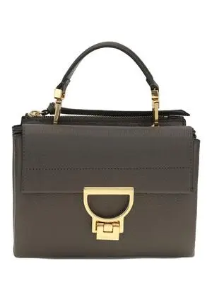 COCCINELLE Arlettis Calfskin Handbag With Gold Tone Hardware - Brown