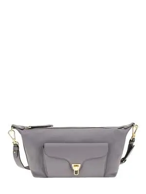 COCCINELLE COCCINELLE Beat Generation Leather Shoulder Bag Grey