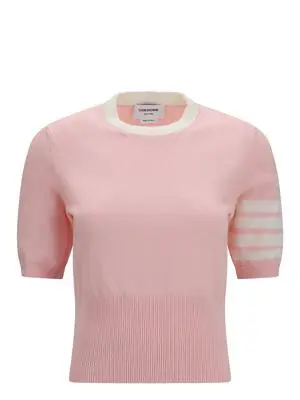 Thom Browne Hector Intarsia T-shirt - Pink