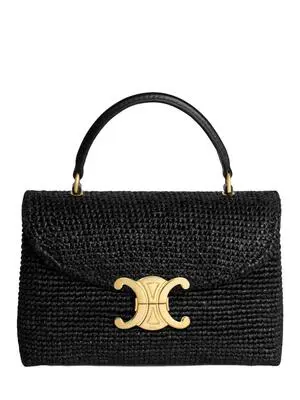 CELINE Celine Teen Nino Bag In Raffia And Calfskin