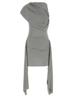 Gimaguas Asymmetrical Draped Dress - Grey