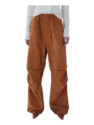 DARKPARK DARKPARK Wide-Leg Leather Pants With Drawstring Waist