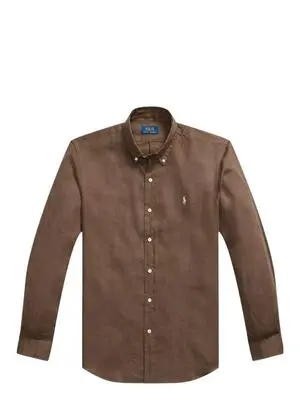 Ralph Lauren Polo Button-down Linen Shirt - Brown