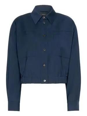 Max Mara Decano Elastic Waist Jacket - Blue