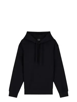 Armani Exchange Long Sleeve Hooded Sweatshirt - Black