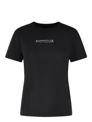 Moncler Logo Detailed Crewneck T-shirt - Black