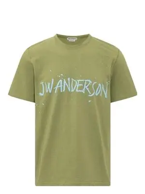 J.W.ANDERSON Jw Anderson Circular Logo Print T-shirt - Green