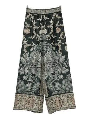 PIERRE-LOUIS MASCIA Printed Wide-leg Trousers - Gray