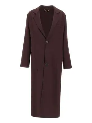 Victoria Beckham Double-breasted Long Coat - Black