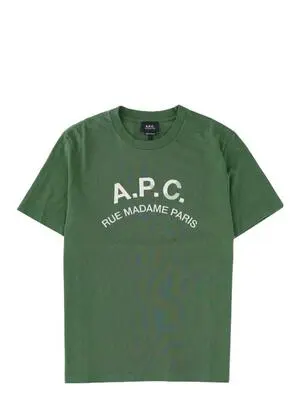 A.p.c. Logo Print T-shirt - Green