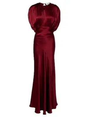 Tove Coco Silk Satin Gown - Red