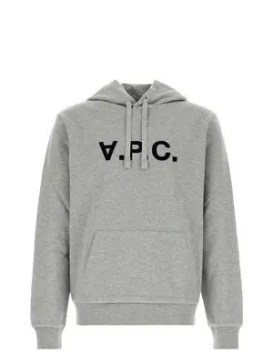 A.p.c. Logo Detailed Hoodie - Grey