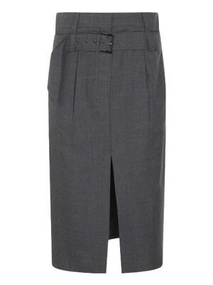 BRUNELLO CUCINELLI Brunello Cucinelli Belted Skirt With Front Slit