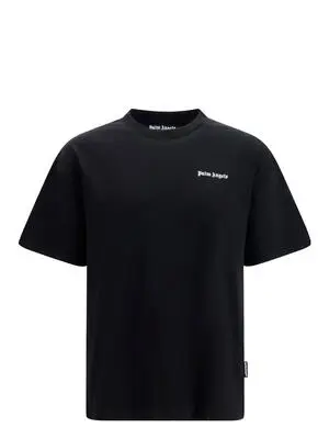 Palm Angels Logo-print Cotton T-shirt - Black