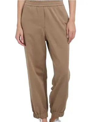 Brunello Cucinelli Elastic Waist Jogger Pants - Brown
