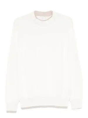 Eleventy Crew Neck Sweater - White
