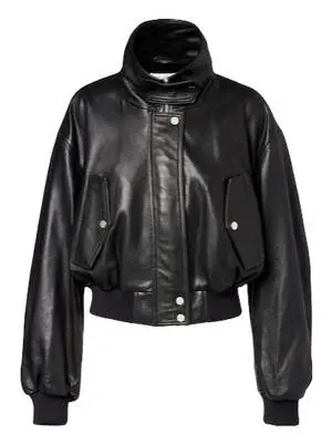 NOUR HAMMOUR Nour Hammour Briar Leather Bomber Jacket