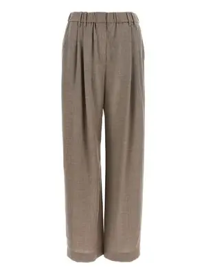 BRUNELLO CUCINELLI Brunello Cucinelli Pleated Wide-Leg Trousers